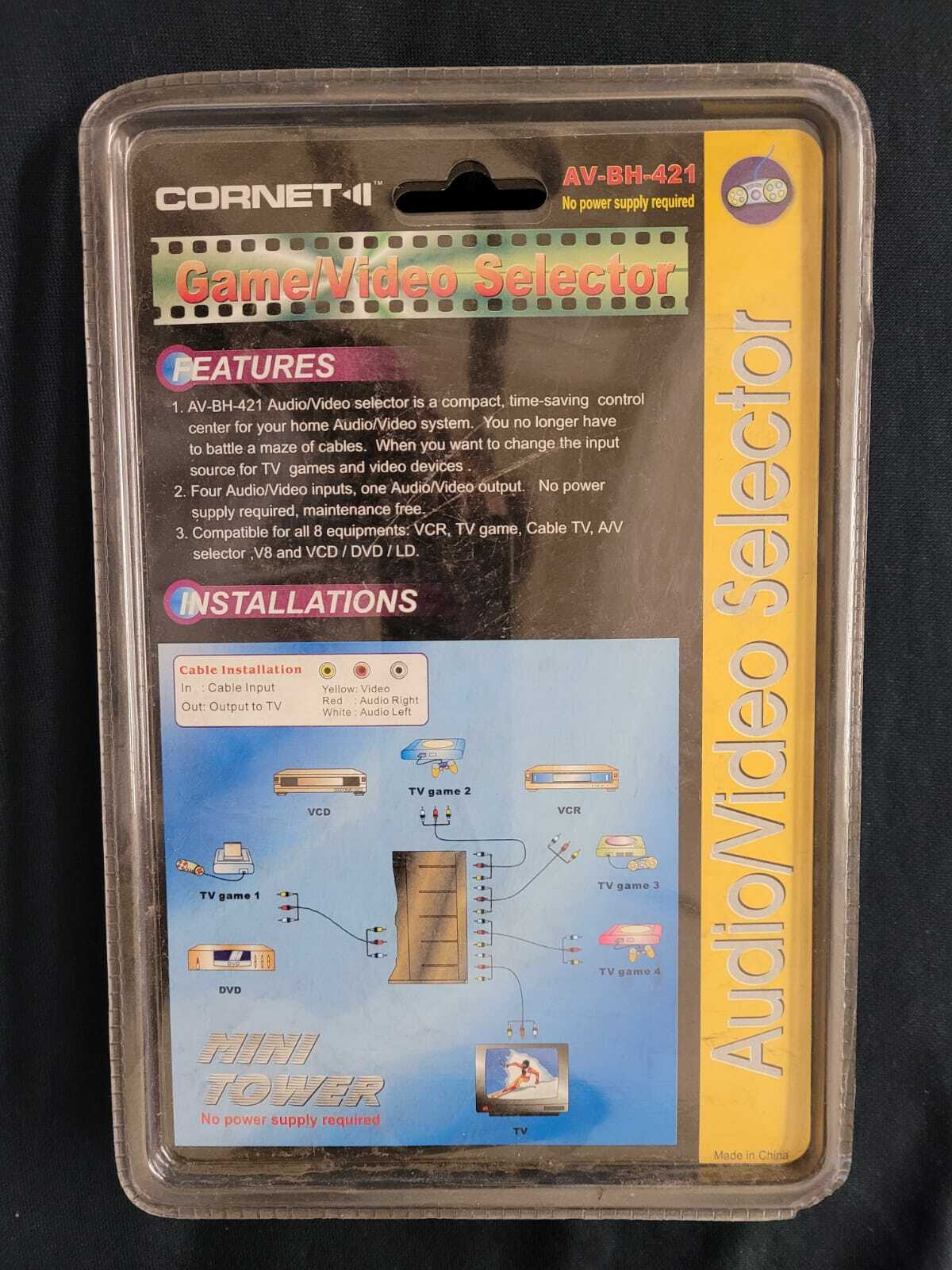Cornet Game Video Selector DVD/VCD VCR TV Playstation Game Console | eBay