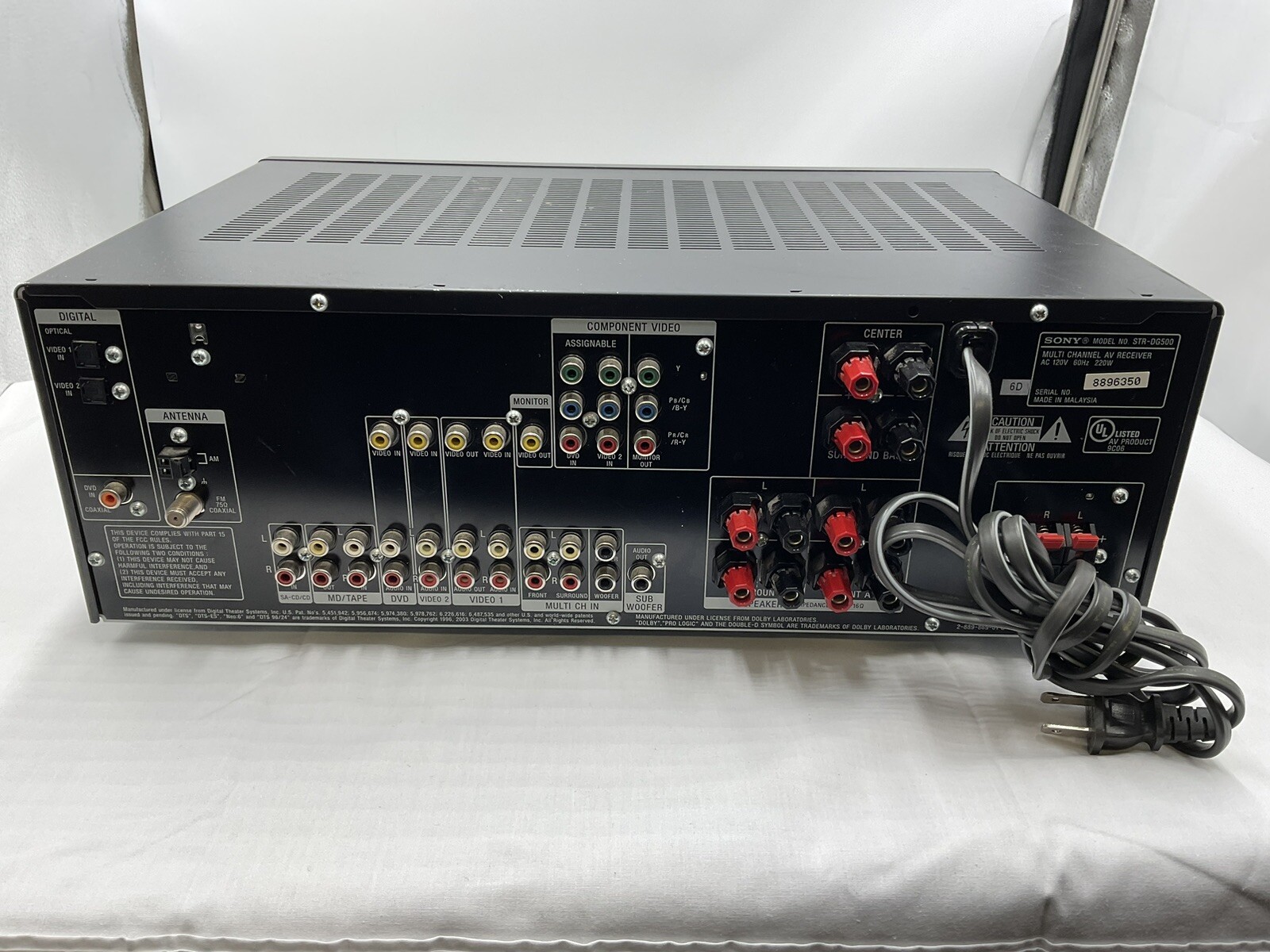 Sony STR-DG500 Receiver HiFi Stereo 6.1 Channel Home Theater AVR ...