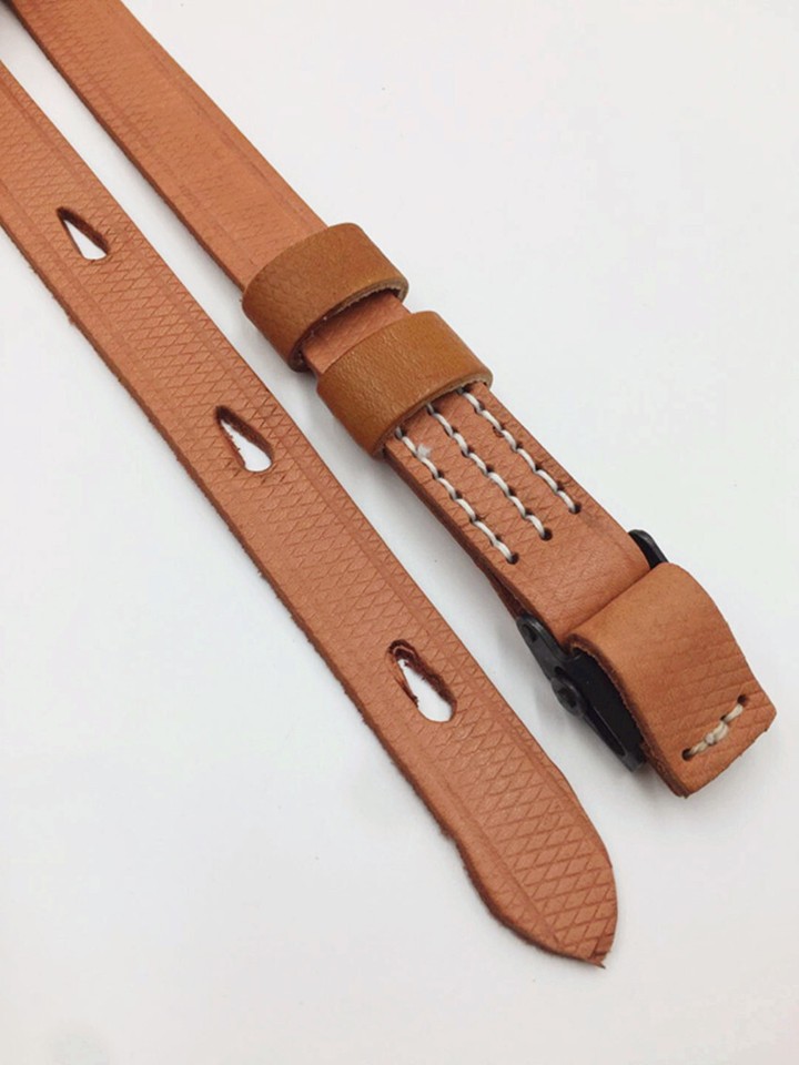 WW2 GERMAN ARMY MP40 MP38 MACHINE GUN LEATHER SLING STRAP BROWN | eBay