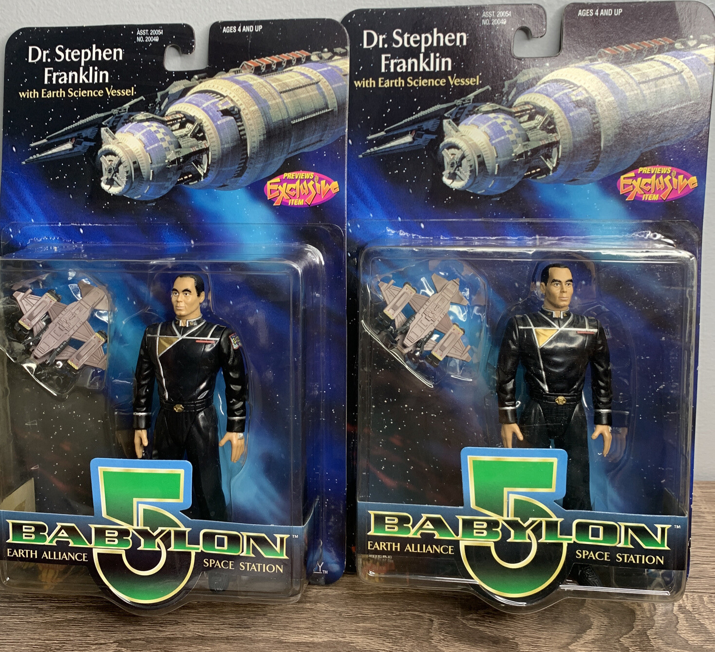 2 Exclusive Babylon 5 Dr. Stephen Franklin w/Earth Science Vessel - 6" NIB 1997 | eBay
