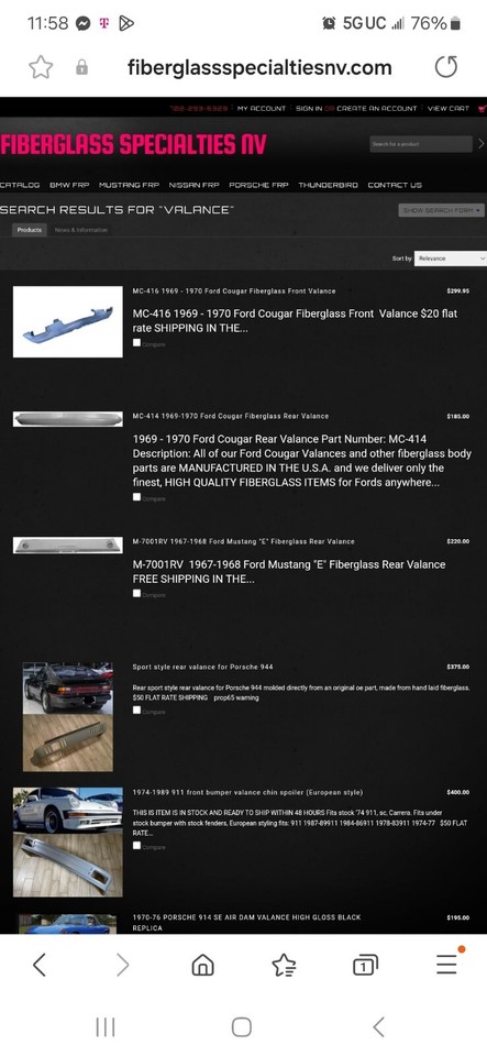 Porsche 944 Sport Style Rear Valance FOR