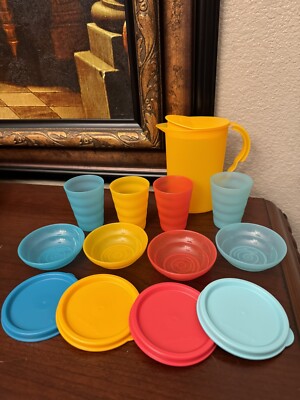 Brand New Tupperware Mini Impressions 9-pc Party Play Set Multicolor | eBay