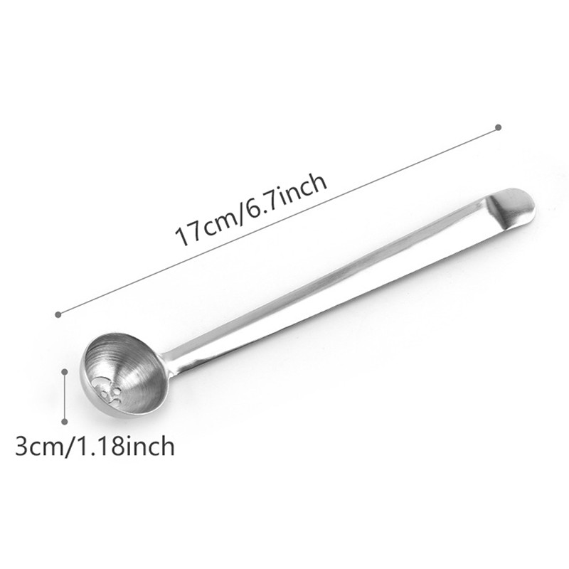 Stainless Steel Olive Spoon With Drain Hole Jam Slotted Spoon Jar ...