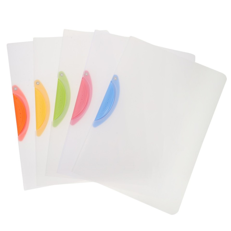 5pcs Clip Folders for A4 Paper - Side-Opening Report Covers with Slide ...