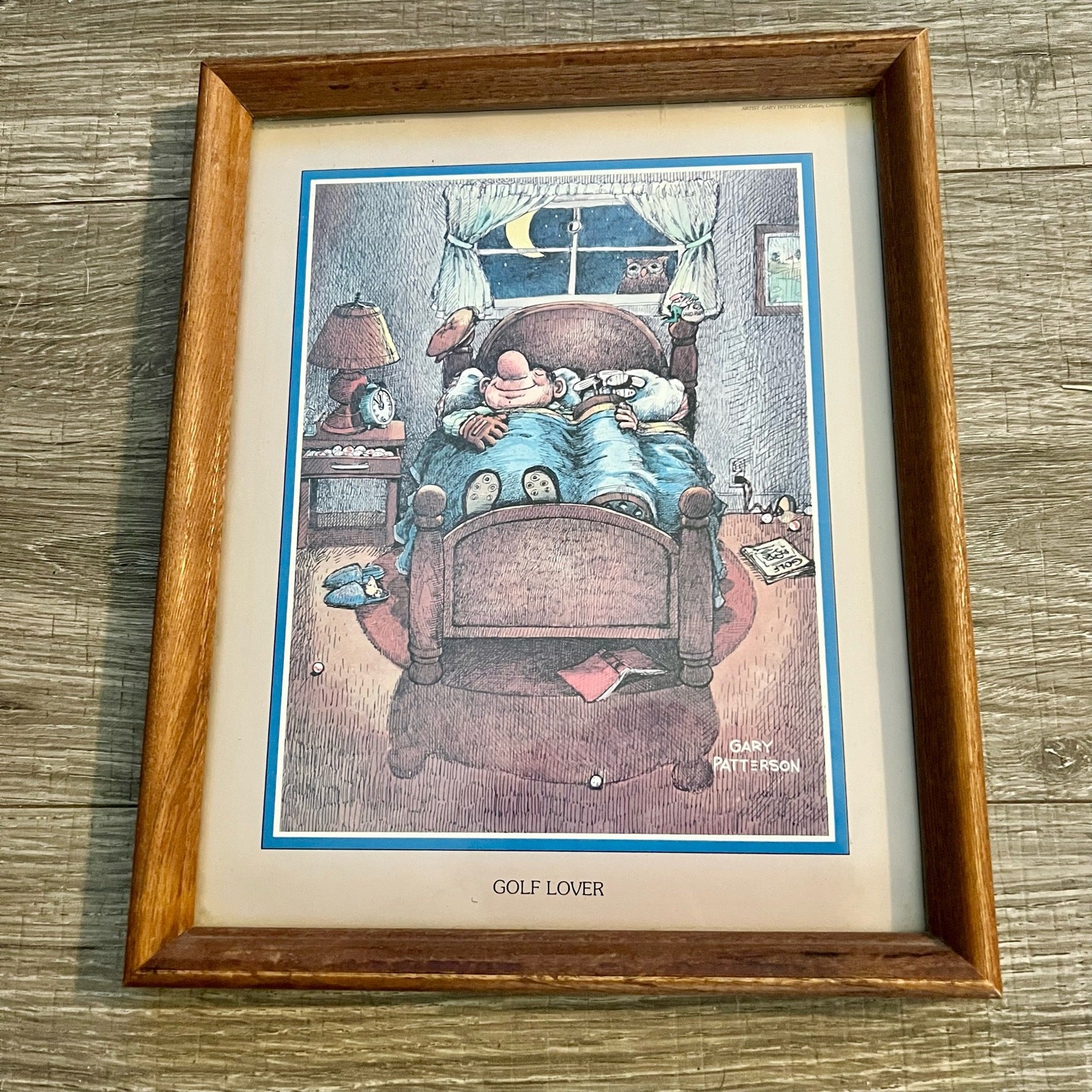 Vintage Gary Patterson Print “Golf Lover” Frame Picture 8x10 1980 | eBay