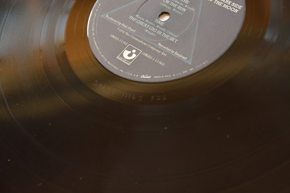 Pink Floyd Dark Side Of Moon Harvest US First Press Vinyl LP complete w ...