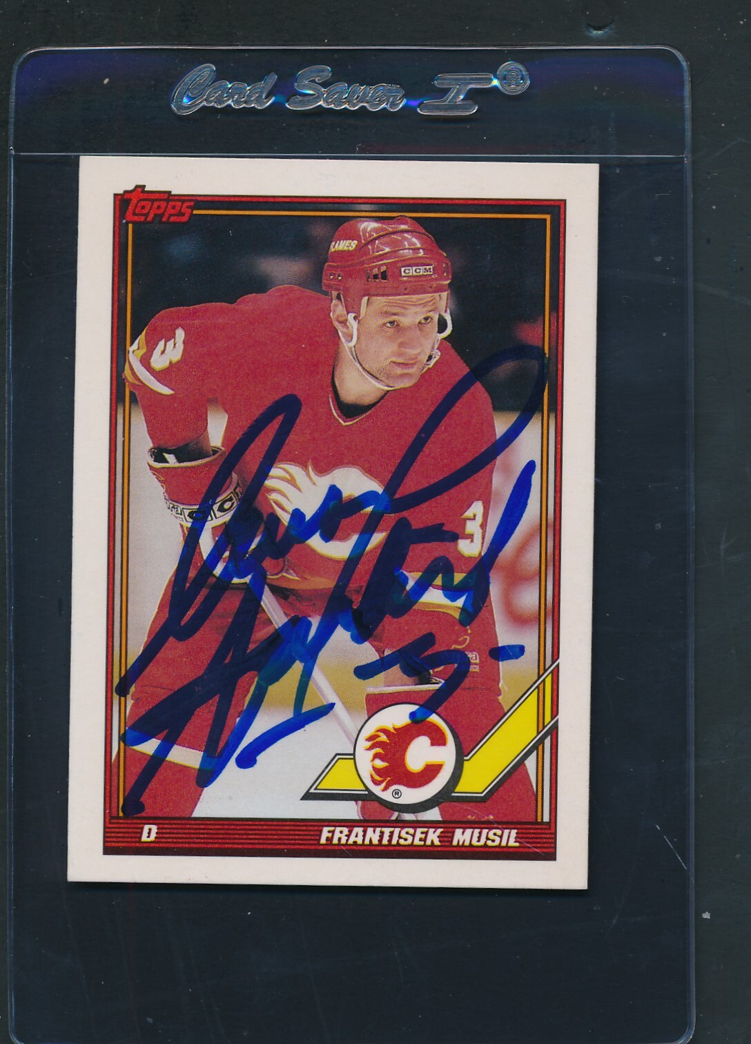 1991/92 Topps #68 Frantisek Musil Flames Signed Auto *D4910 | eBay
