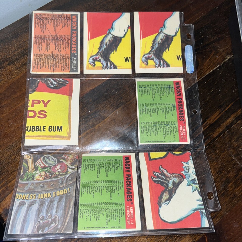 VTG 1970S TOPPS WACKY PACKAGES STICKER LOT OF 8 RARE SLEEVE | eBay