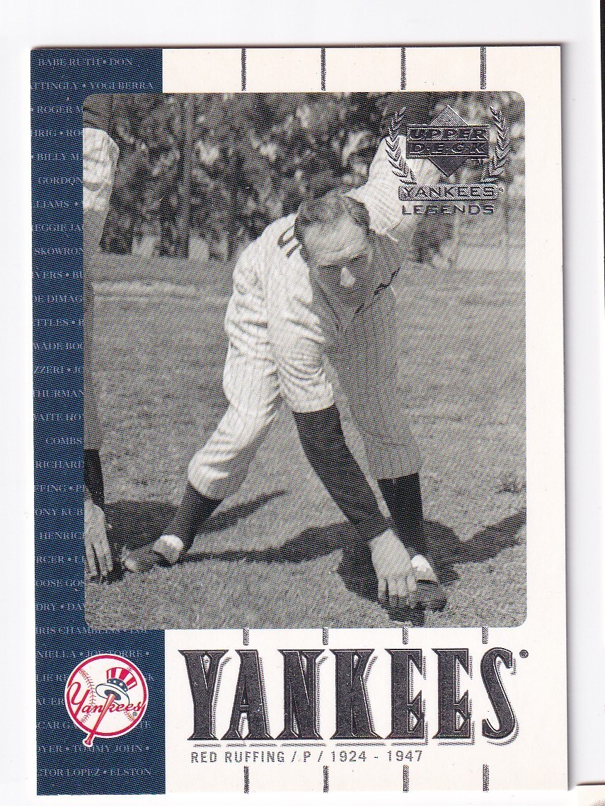 Red Ruffing 2000 Upper Deck Baseball Legends Trading Card # 37 | eBay