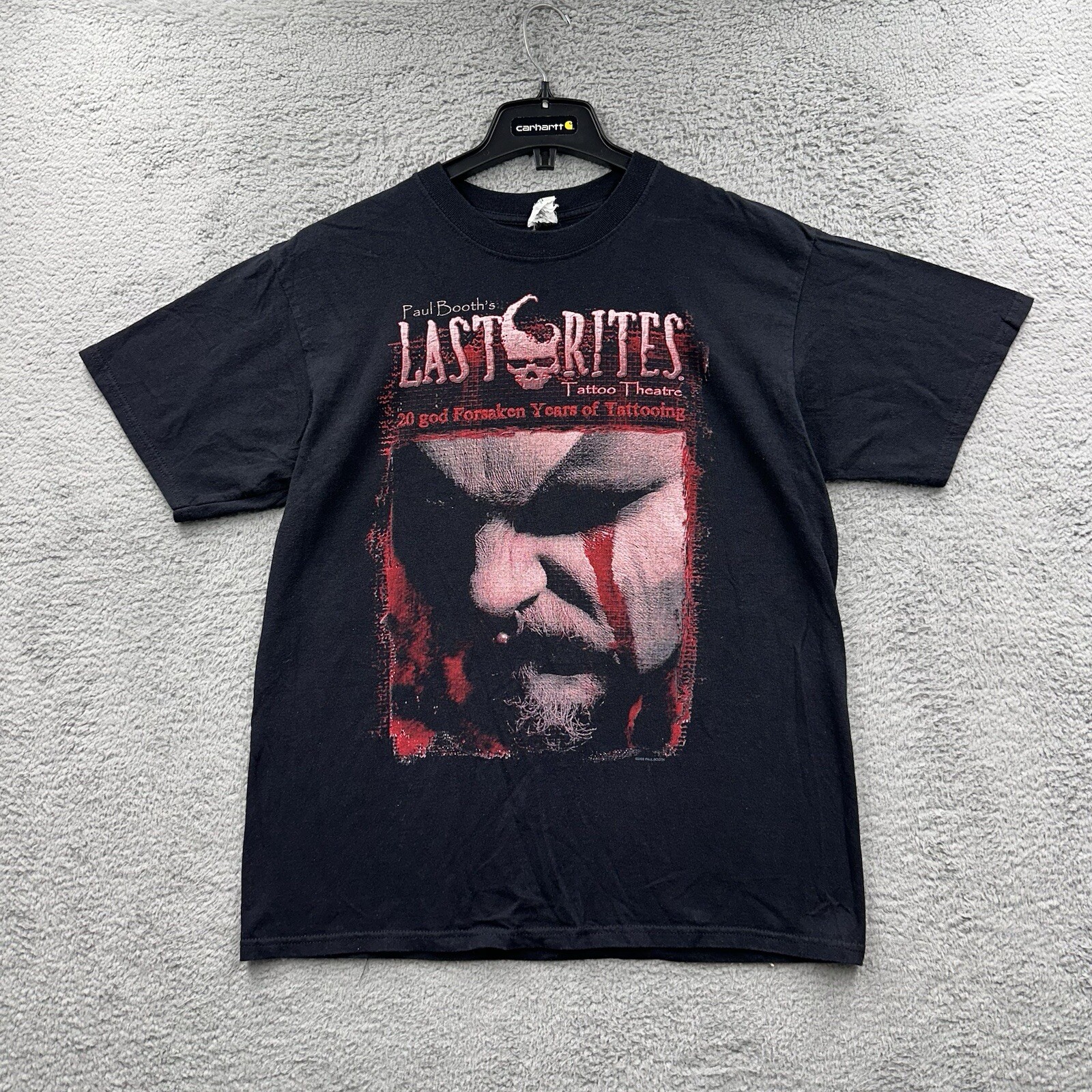 Vintage Paul Booth’s Last Rites Tattoo Theatre T-shir… - Gem