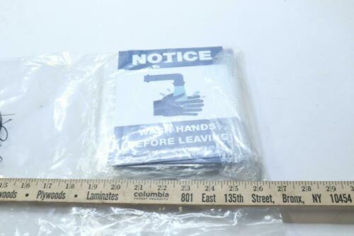 Lorell Notice Wash Hands Before Leaving Sign 6" x 8" LLR00256 | eBay