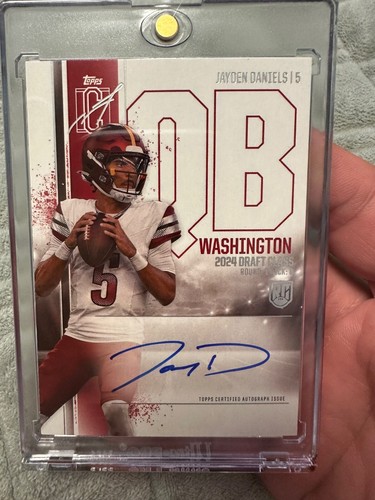 2024 Topps Signature Class Jayden Daniels Rookie Class Auto Variation ...