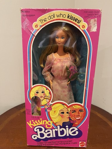 Vintage 1978 Mattel #2597 Kissing Barbie The Doll Who Kisses Blonde ...