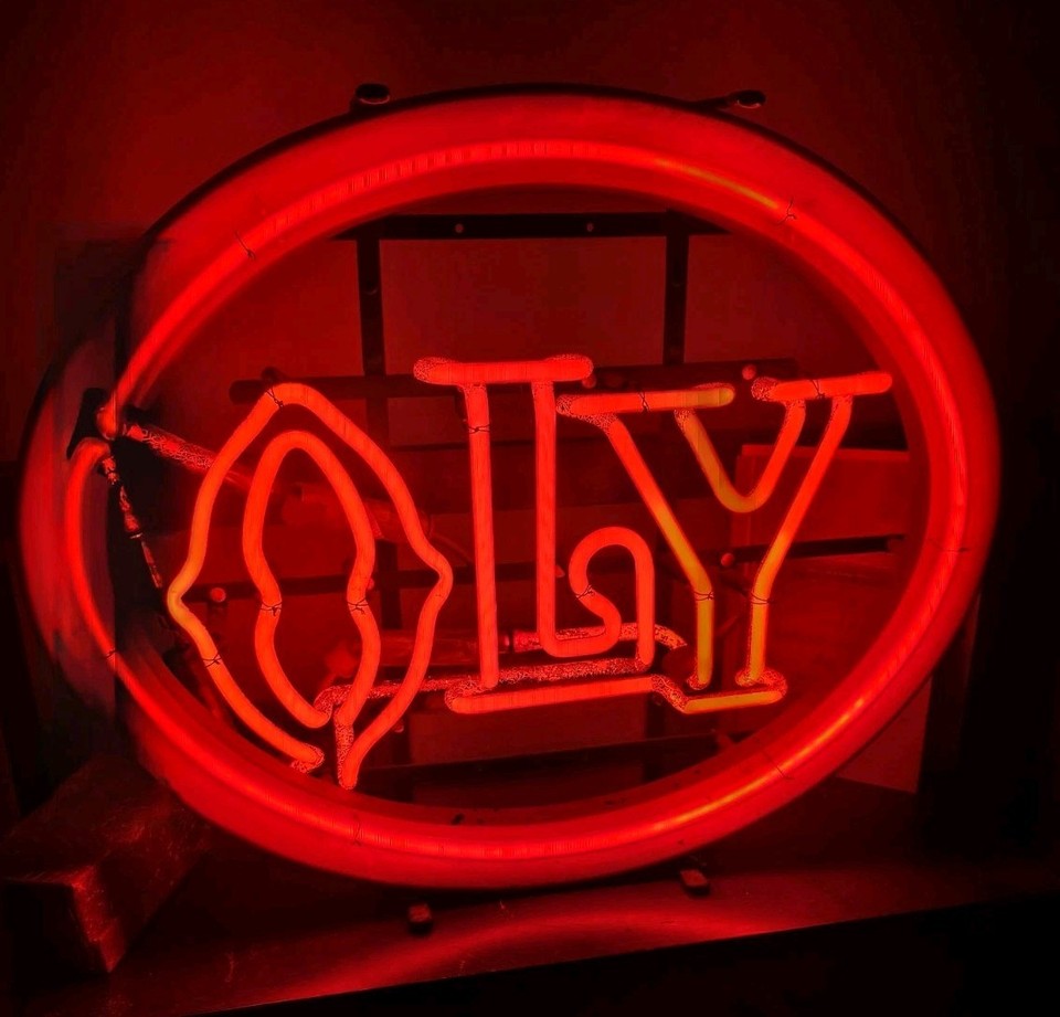 Vintage rare 1960s Oly Olympia Beer Neon Sign bar lighted lamp WORKS ...