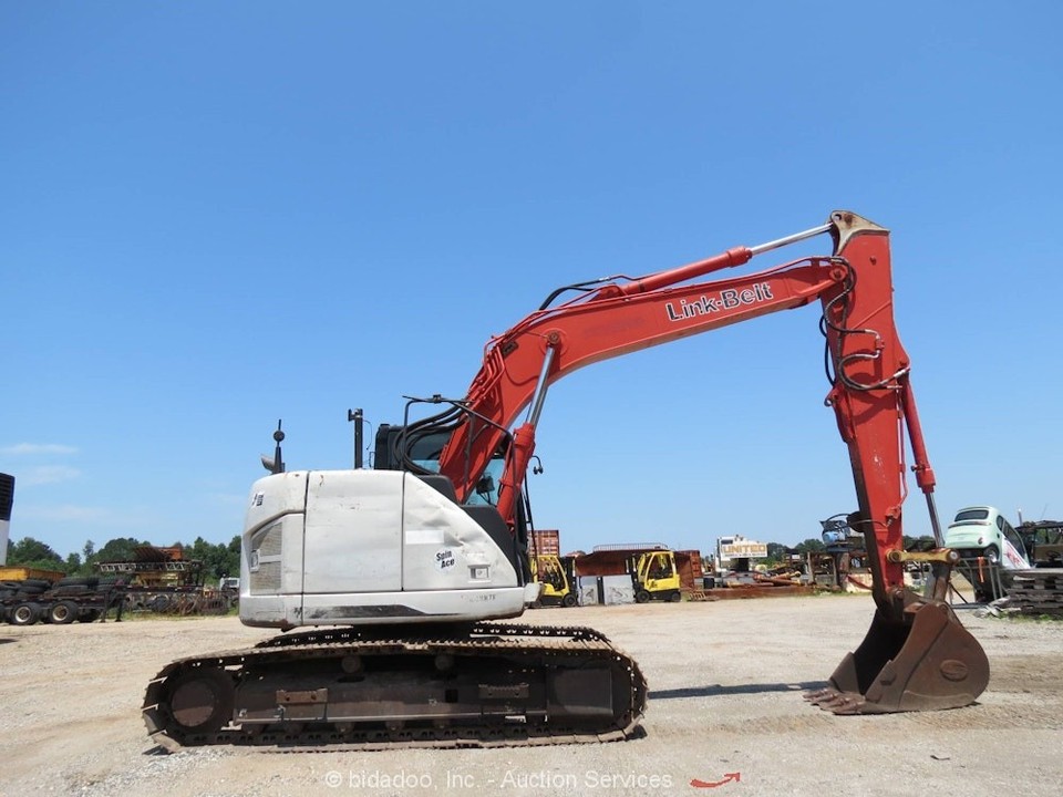 2014 Link Belt 145X3 Excavator Cab Aux Hydraulics Trackhoe Q/C bidadoo ...