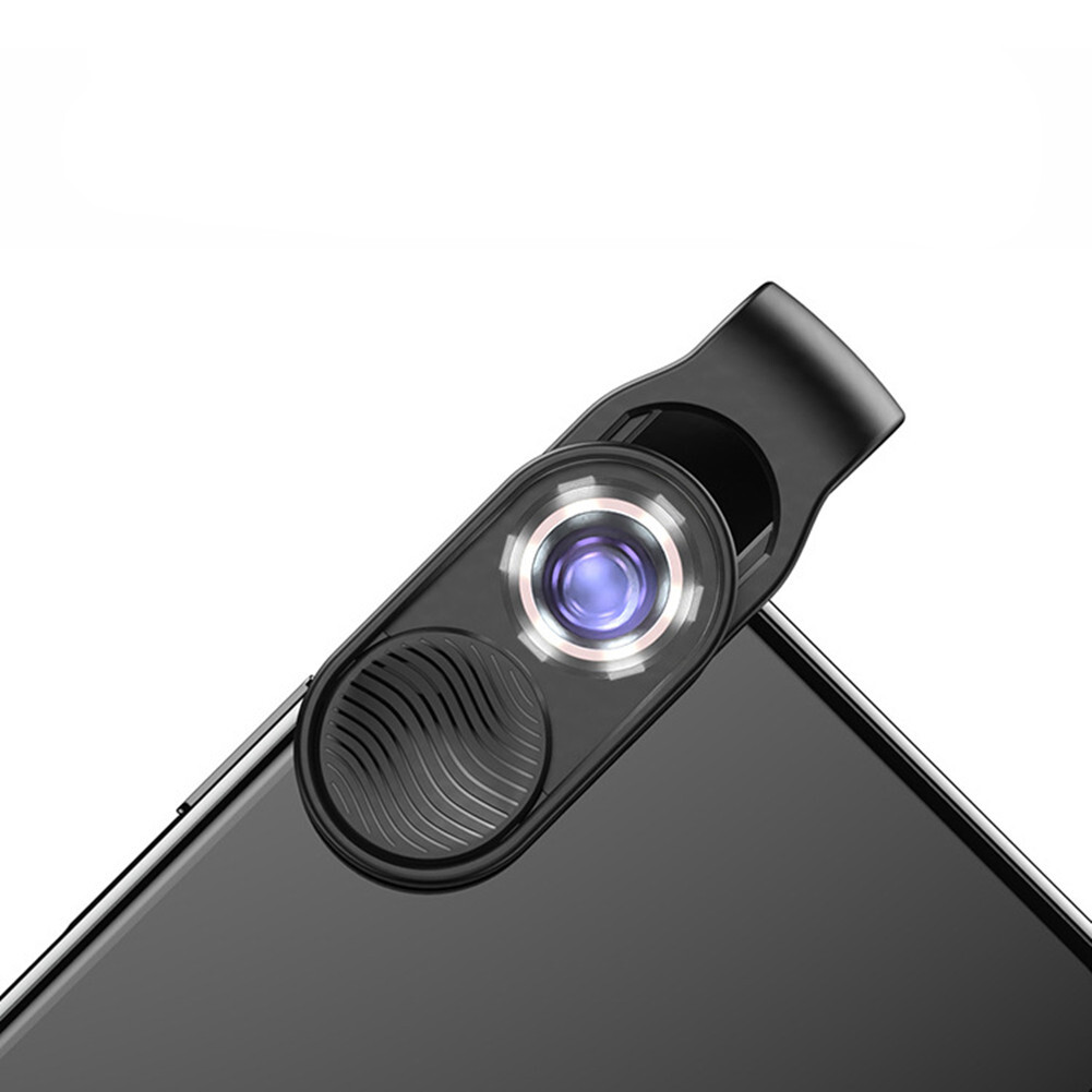 Aluminum 100X Microscope Micro Lens Mobile Phone Mini Magnifying 6 LED ...