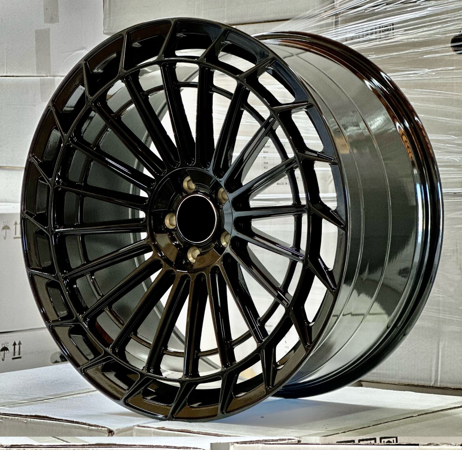 22" Black Wheels Fit Mercedes S560 S550 S580 S600 S450 S63 22x9 / 22x10 ...