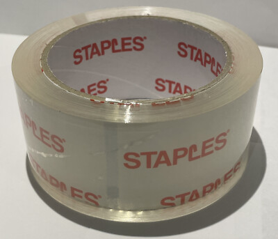 Packing Packaging Shipping Tape 1 Roll 54 Yards 2Mil Clear Staples ...