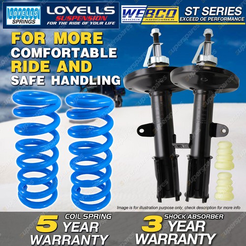 Rear Webco Shock Absorbers Lovells STD Springs for TOYOTA Corolla ...