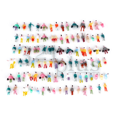 100 pcs of randomly mixed Z Scale Figures Z Gauge Model Railway ...