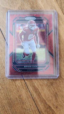 Bryan Cook 2022 Panini Prizm Rookies Red No Huddle Prizm/disco /50 ...