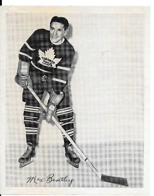 1945-1954 Quaker Oats Max Bentley Photo Toronto Maple Leafs | eBay