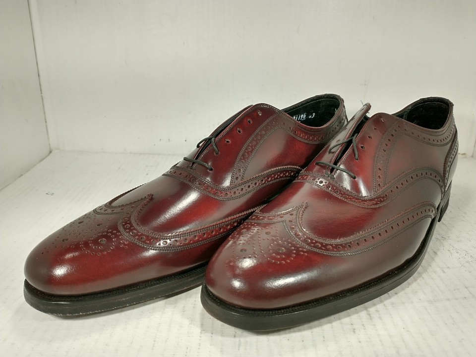 FLORSHEIM Imperial Collection Men's Cordovan Leather Long Wing Shoes ...