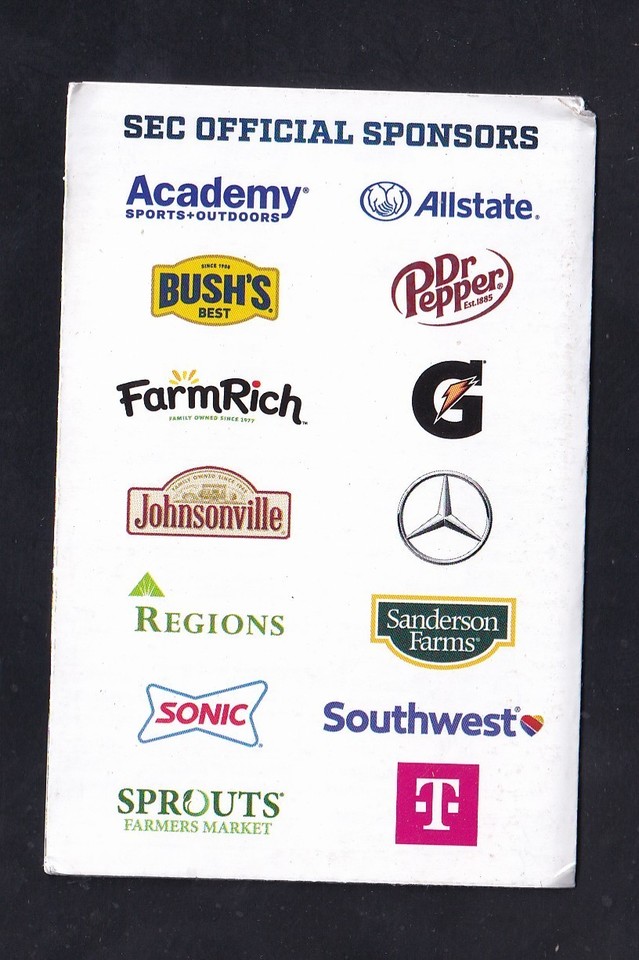 2025 Southeastern Conference Football Pocket Schedule | eBay