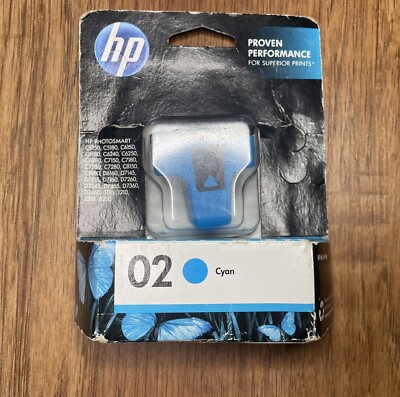HP 02 Cyan Original Ink Cartridge | eBay