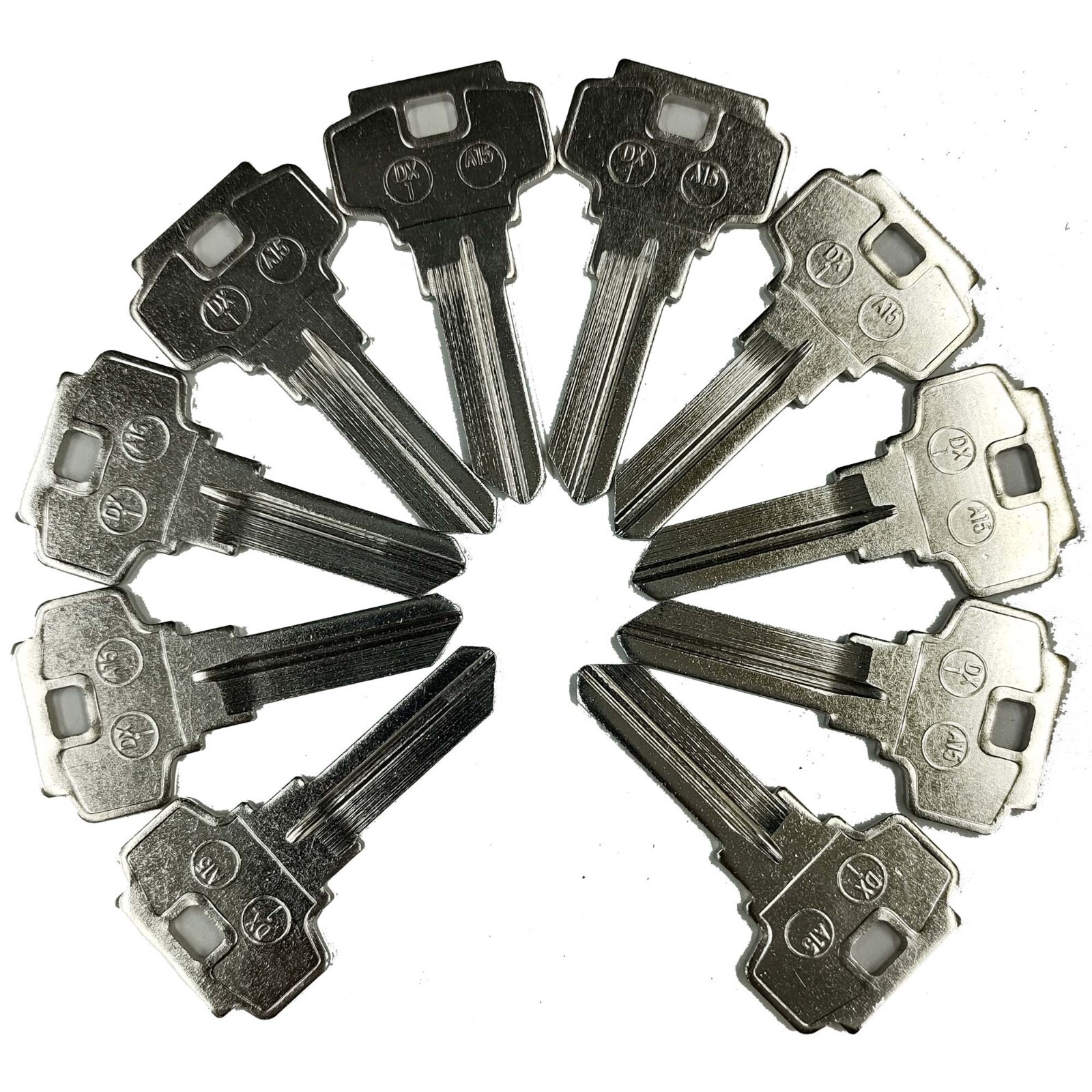 DX1 x 10 Silver Color Key Blanks | eBay