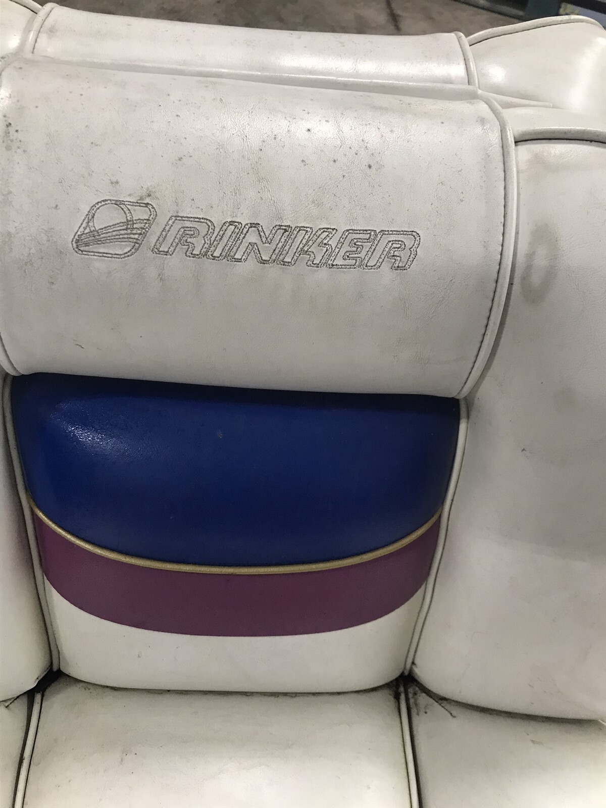 Rinker boat back to back seats chairs lay down fold out | eBay