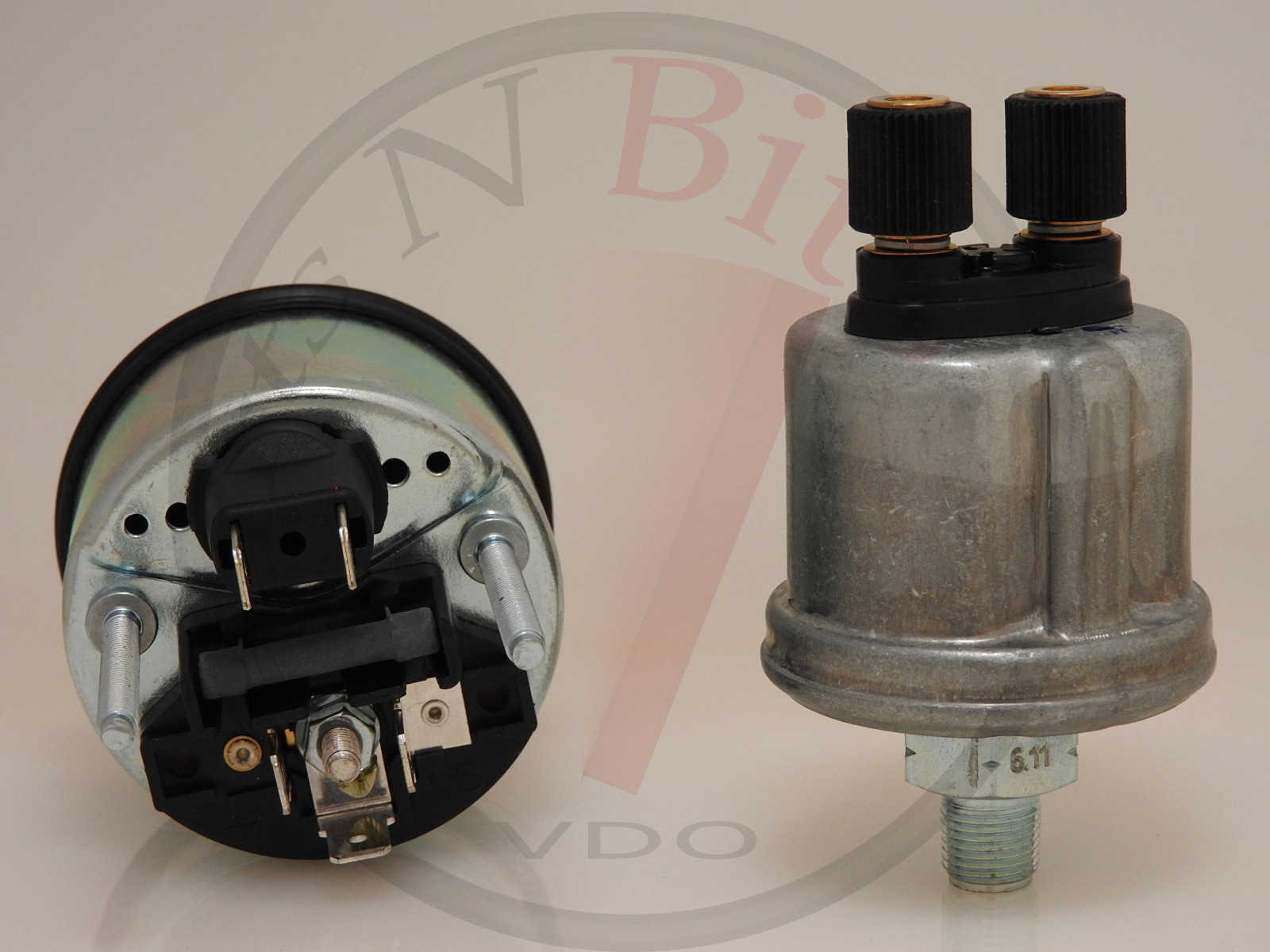 VDO 24v INTERNATIONAL 52mm 500kpa OIL PRESSURE GAUGE+SENDER+LOW LIGHT ...