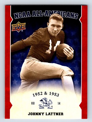 Johnny Lattner 2013 Upper Deck University of Notre Dame All-Americans # ...
