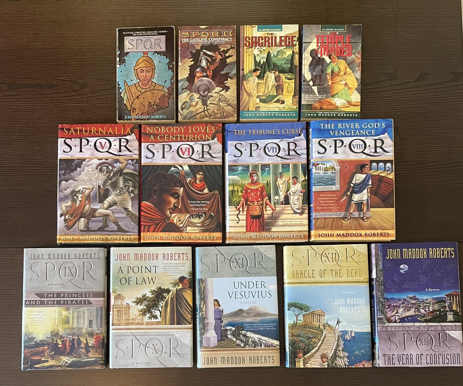13 Vol SET SPQR Series Maddox Roberts Historical Mystery Ancient Roman ...