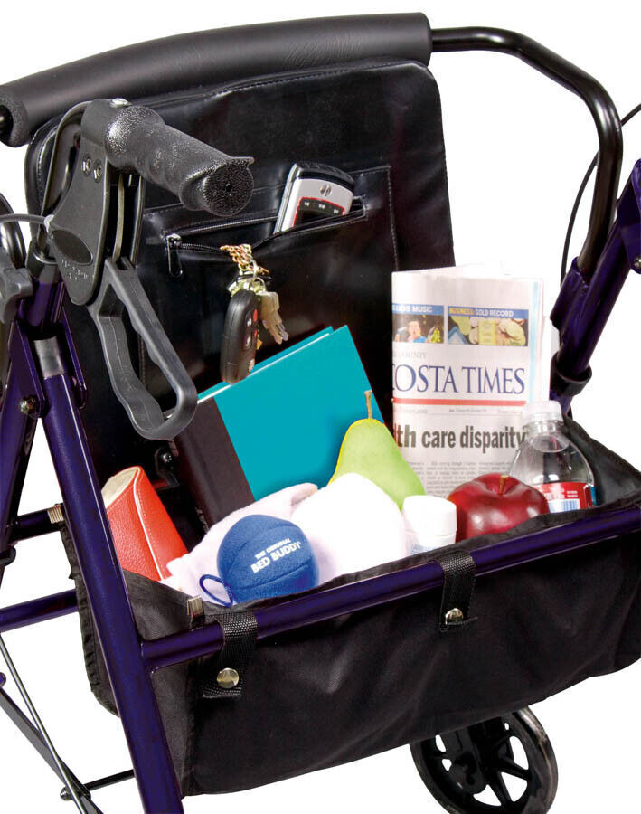 Step N Rest Rollator Walker with Padded Seat 6" Wheels Backrest Storage ...