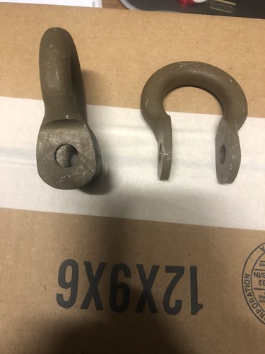 Military tie down shackle clevis Bumper straight style D Ring 2 Each | eBay