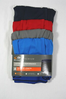 028X04 Champion C9PLBR C9 Boys Premium Regular Length Boxer Briefs SM ...