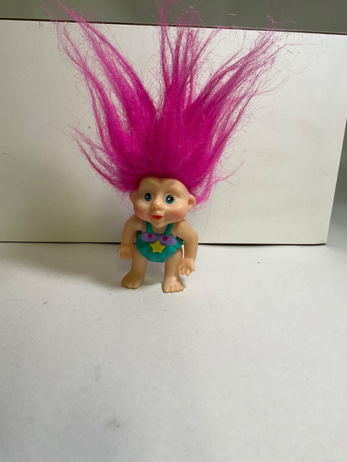 Magic Troll Babies (1991) Applause 3" Baby Troll Pink Hair Green Eyes ...