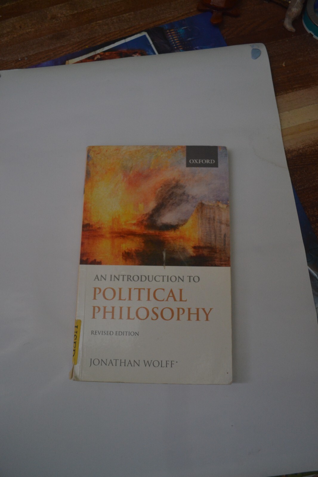 An Introduction to Political Philosophy by Jonathan Wolff (Paperback ...