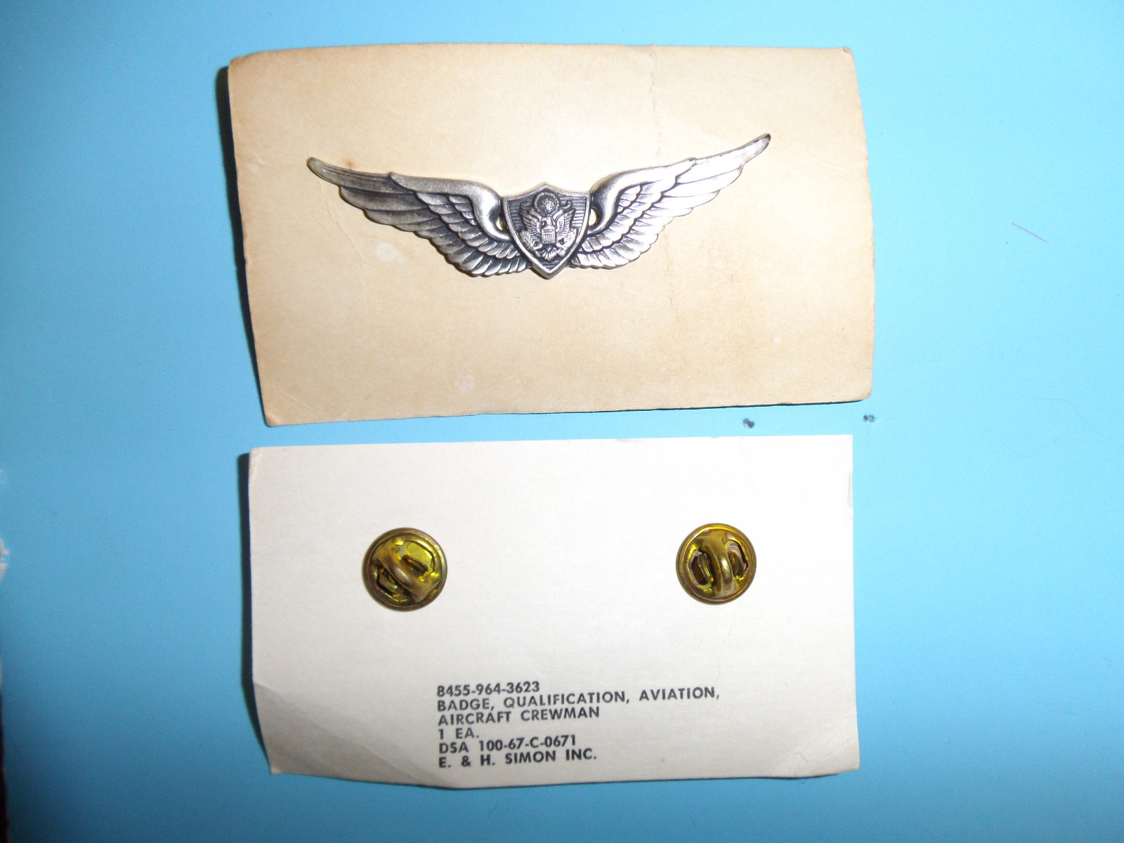 b4215 Vietnam US Army Badge Qualification Aviation Aircraft Crewman ...