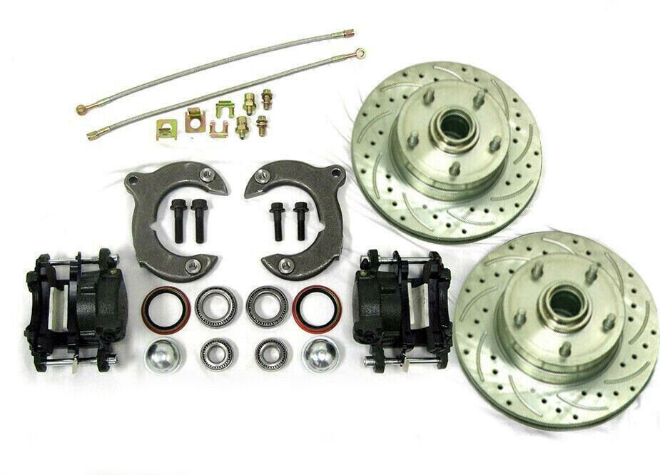 Mustang II Front Disc Brake Kit with 11" Chevy Rotors No Spindles + SS ...