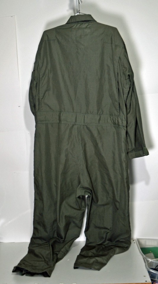 Flyers Coveralls Men 46R Green Flight Suit 27/P - USA USAF - Aramid 7th ...