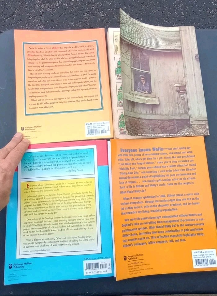 Dilbert Book Lot Of 13 Comic Strip Oversized Paperback Scott Adams ...