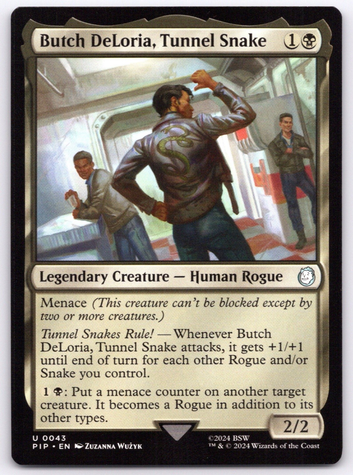 Butch DeLoria, Tunnel Snake - Universes Beyond: Fallout - MTG - Near ...