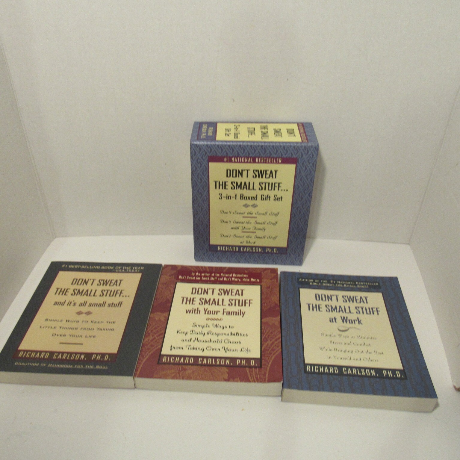 Richard Carlson Ph.D DON'T SWEAT THE SMALL STUFF 3-in-1 Boxed Gift Set ...