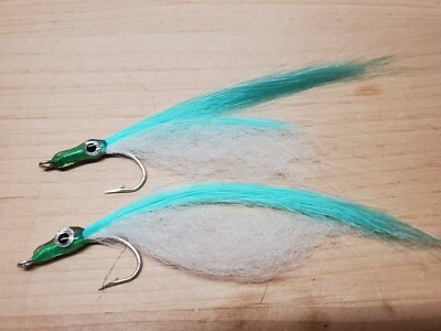 Cuda fishing fly (teal) | eBay