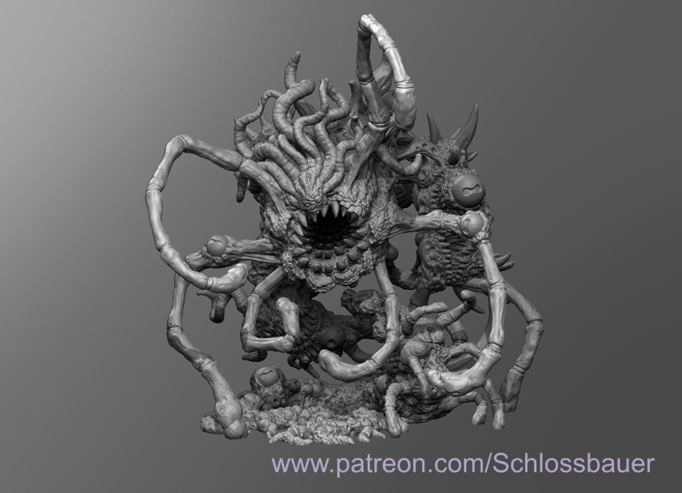 Formless Spawn Monster Manual 28mm Scale DND D&D Tabletop Miniature SB ...