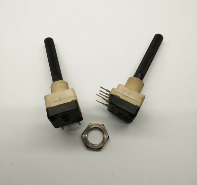 1 PC. Piher Dustproof Potentiometer 47K mono linear 6mm with switch ...