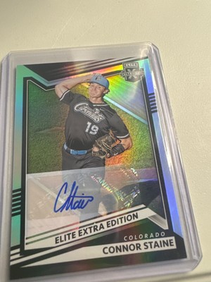 2022 Elite Extra Edition Connor Staine Autograph Colorado Rockies Auto ...