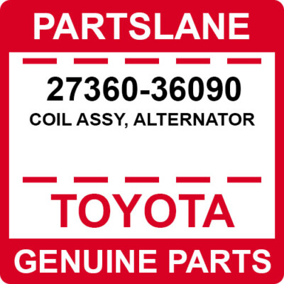 27360-36090 Toyota OEM Genuine COIL ASSY, ALTERNATOR | eBay